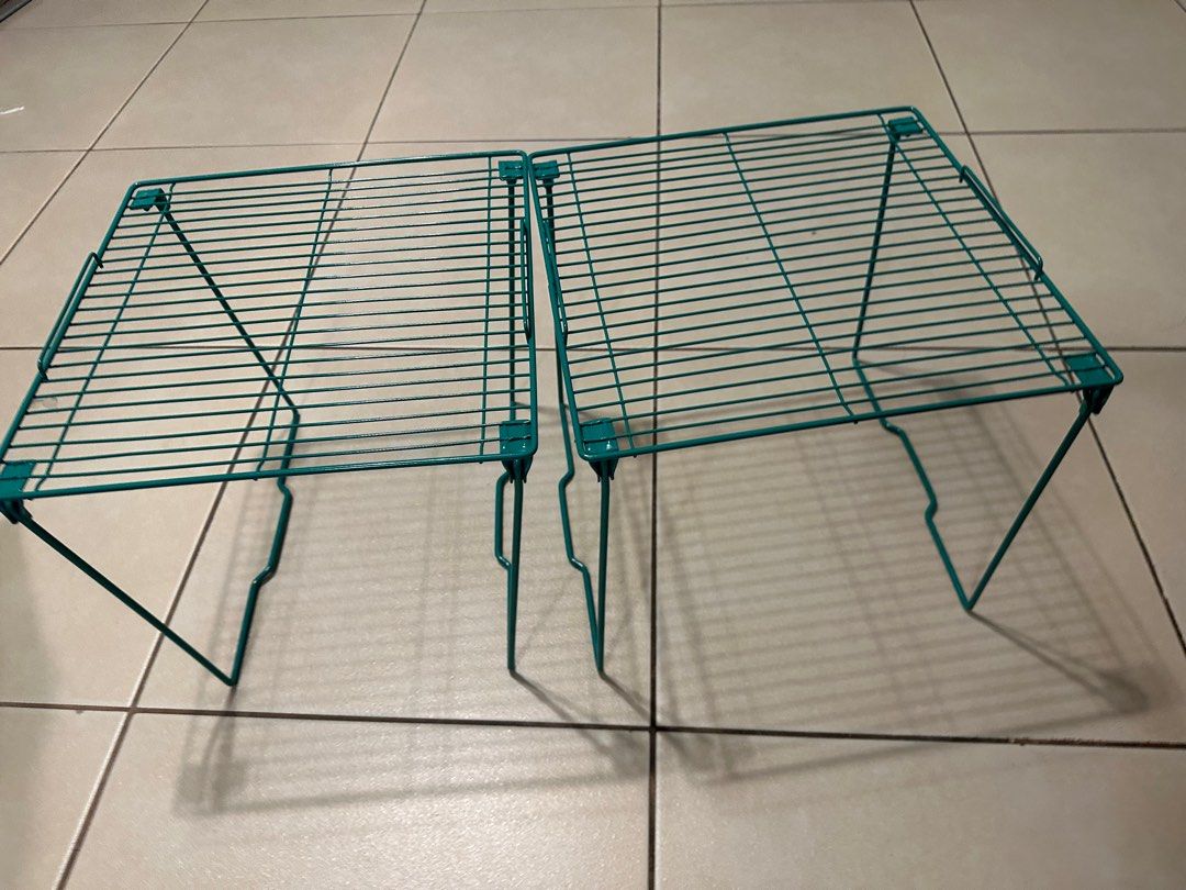 Daiso Stackable Rack 2pcs, Furniture & Home Living, Home Improvement ...