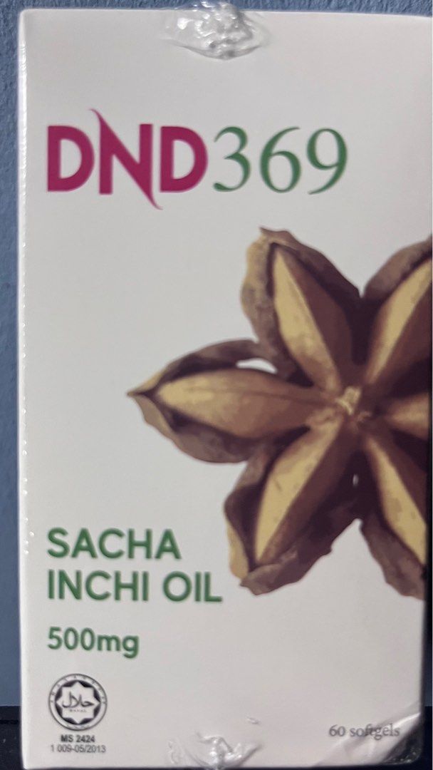 DND 369 SACHA INCHI OIL, Health & Nutrition, Health Supplements ...