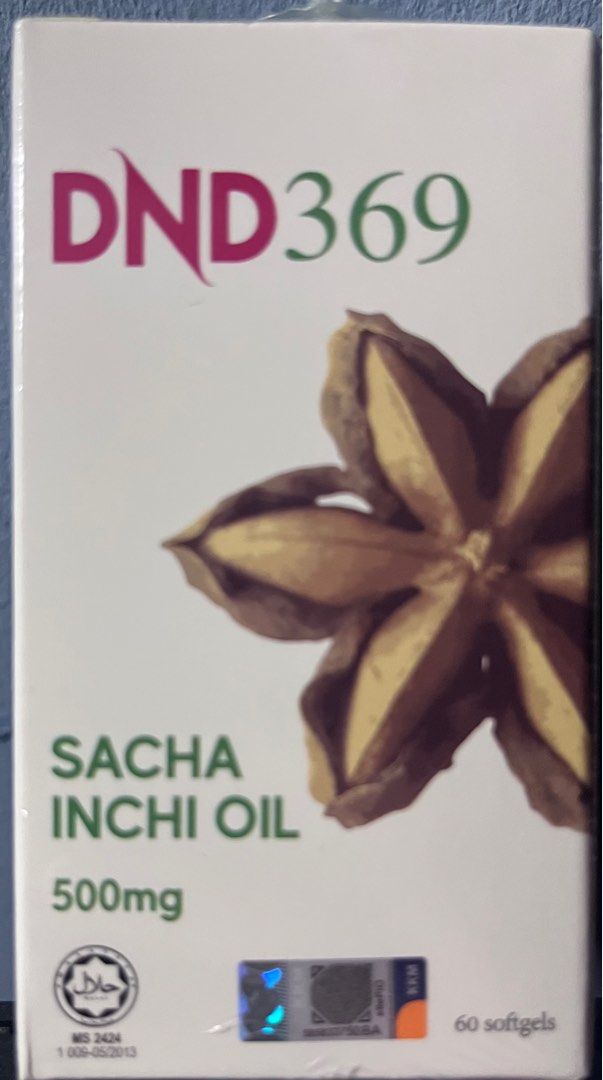 DND 369 SACHA INCHI OIL, Health & Nutrition, Health Supplements ...