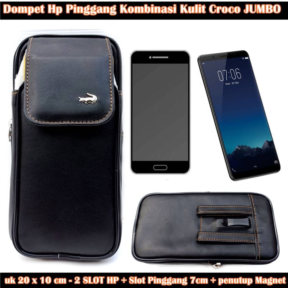 Dompet Kulit 2 Hp Pria Kombinasi Jumbo Kulit Analin Coffee on Carousell