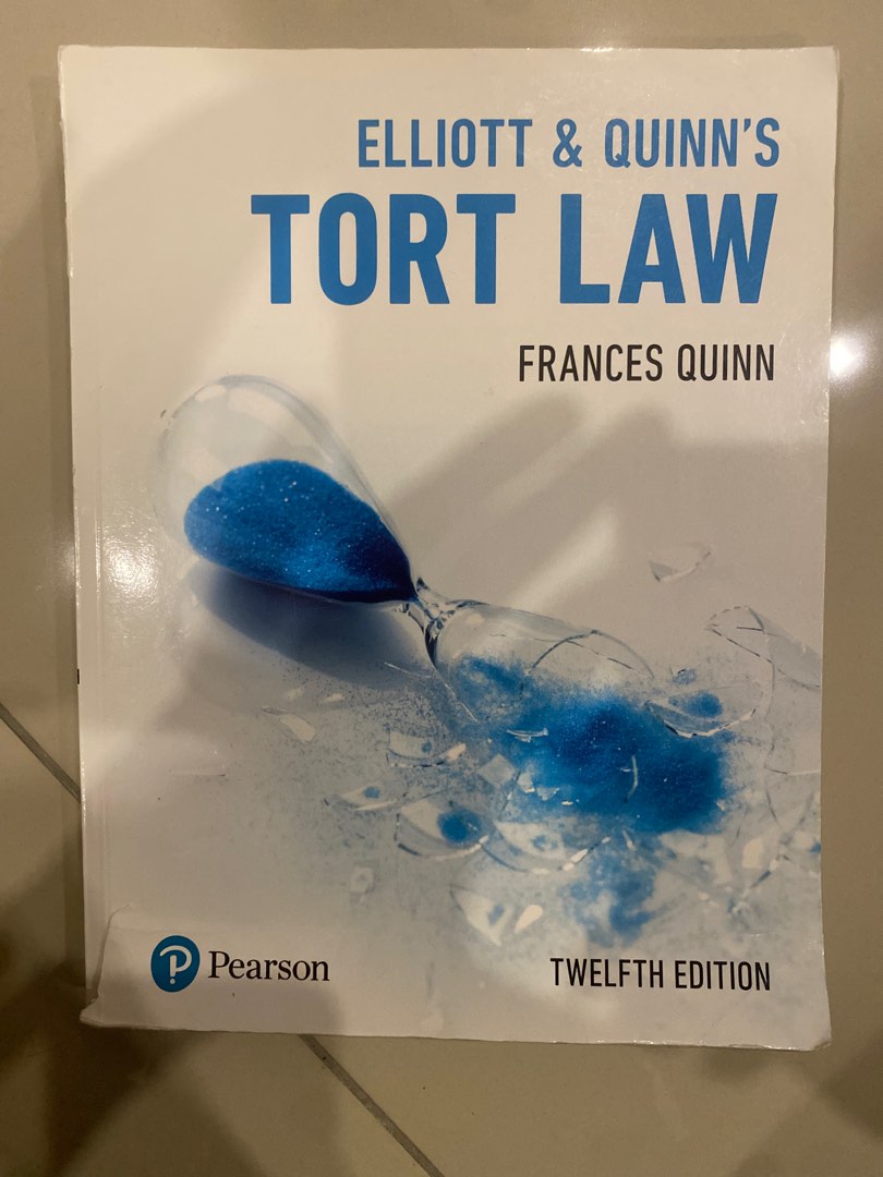 Elliot & Quinn’s Tort Law 12th Edition, Hobbies & Toys, Books ...