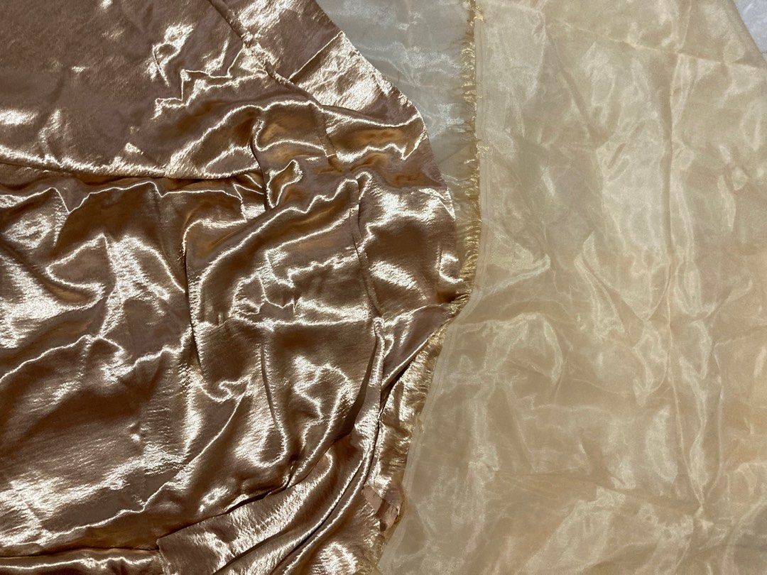 gold sequin material spotlight