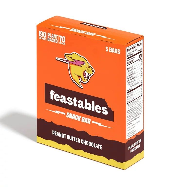 Feastable snack bars, Food & Drinks, Packaged & Instant Food on Carousell