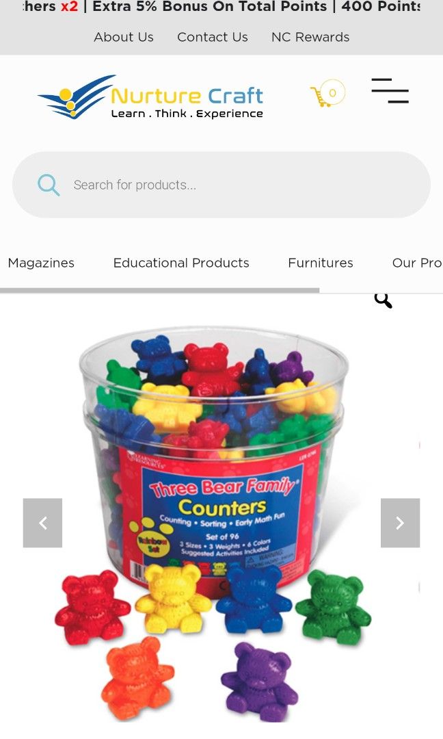 Fine motor bear counters and sorting toy, Babies & Kids, Infant ...