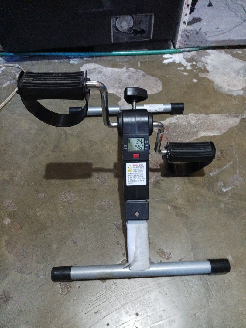 Folding pedal exerciser mini exercisebbike portable foot peddler desk ...