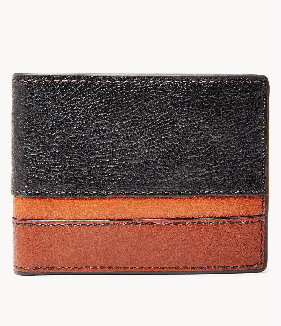 Fossil Easton RFID International Traveler Wallet in Black Multi, Women ...