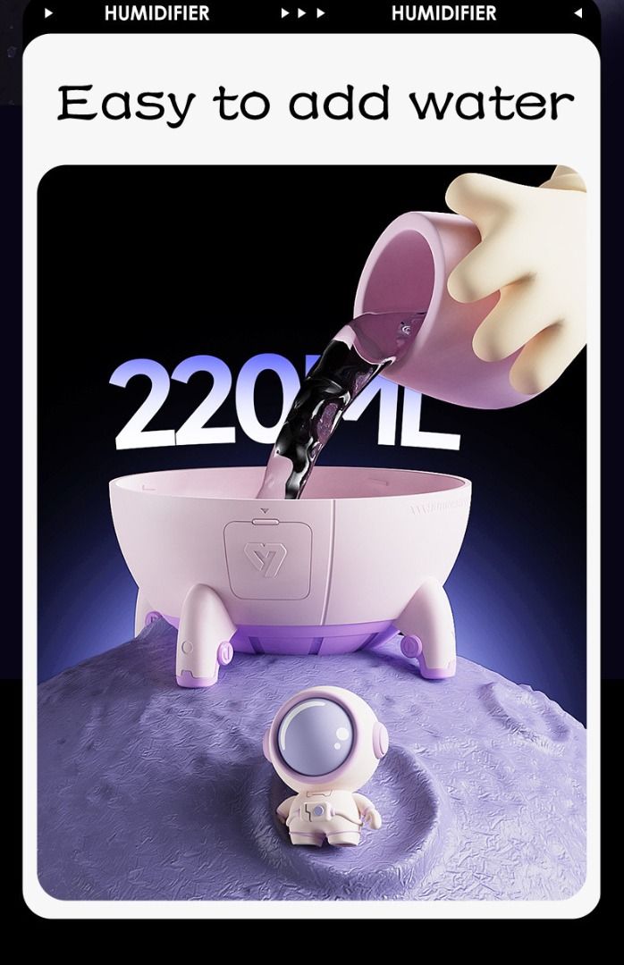 Galactic Nebula USB Ultrasonic Aromatherapy Diffuser with LED Astral ...