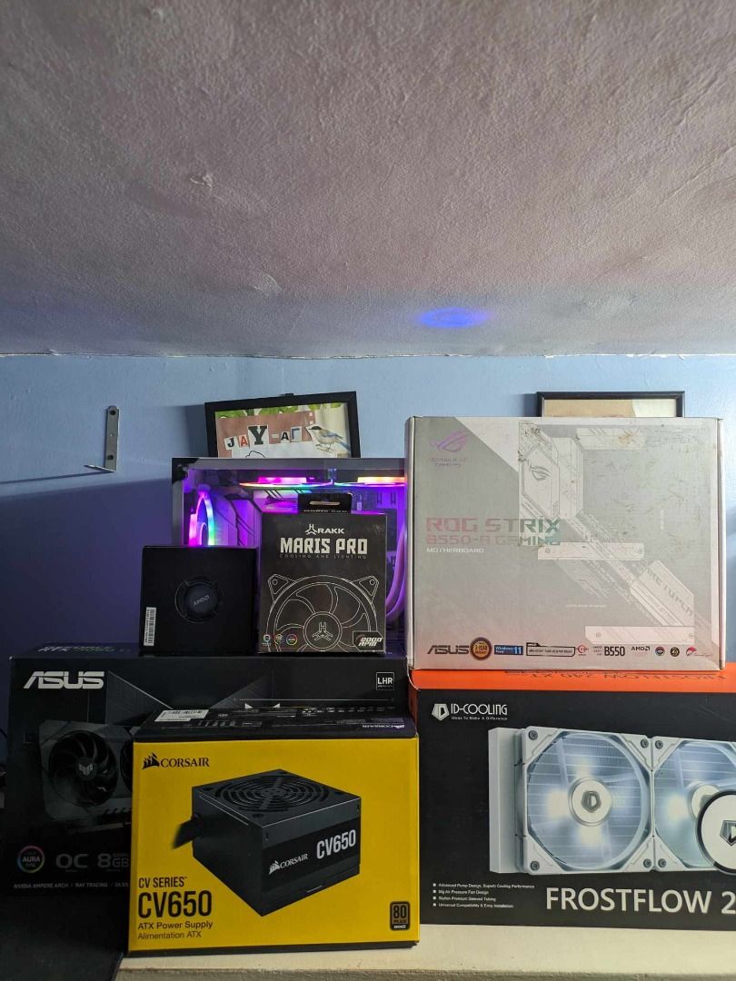 Gaming Desktop Rig: Ryzen 5 5600x, RTX 3060ti, 16GB RAM, Strix B550 ...