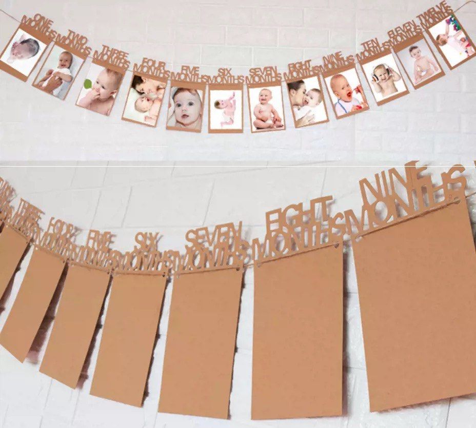 Generic milestone photo banner bunting - party deco, Hobbies & Toys ...
