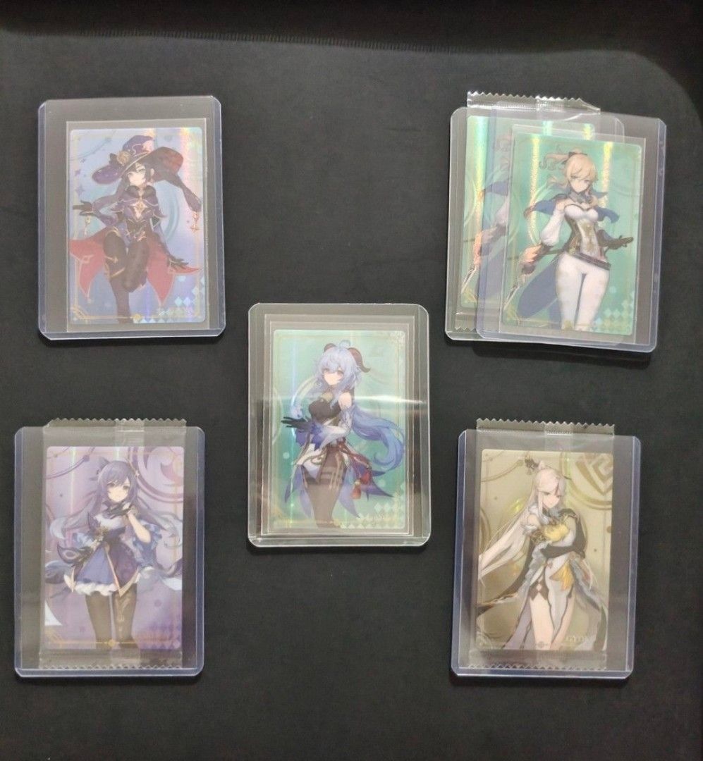 Genshin Impact Cards Wafer Metallic Vol 1 Zhongli Kaeya, Hobbies & Toys ...