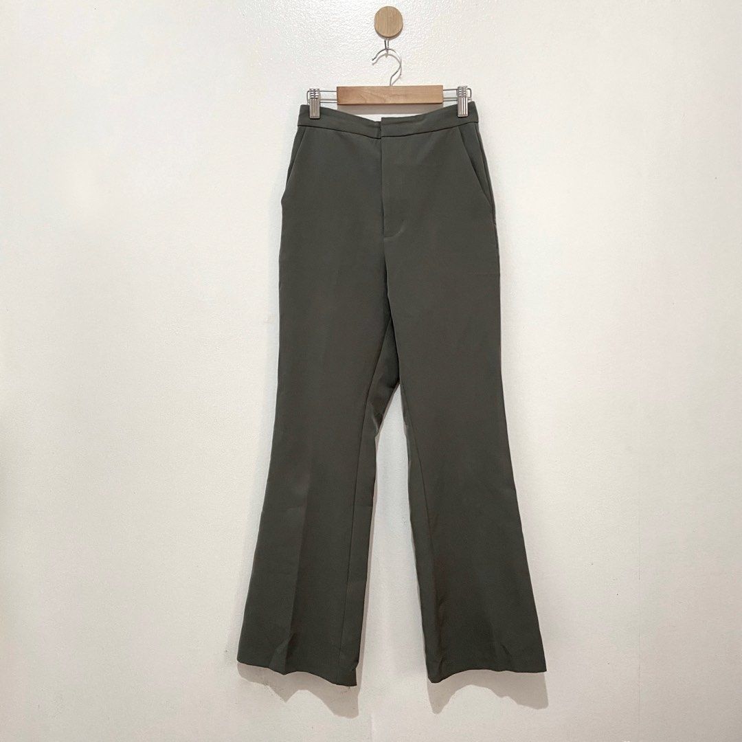 GU Sage Flared Pants on Carousell