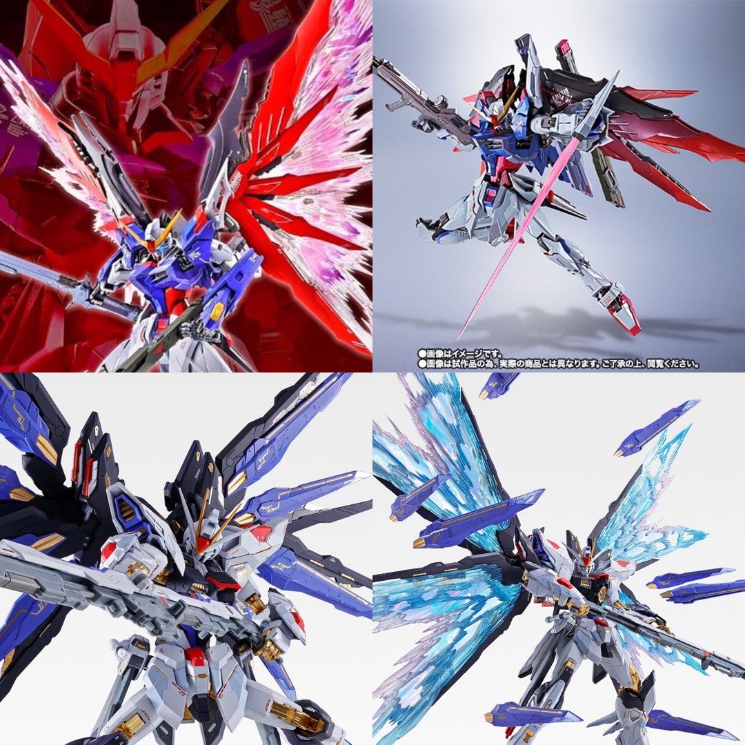 Gundam seed series metal build - justice / strike / strike freedom soul ...