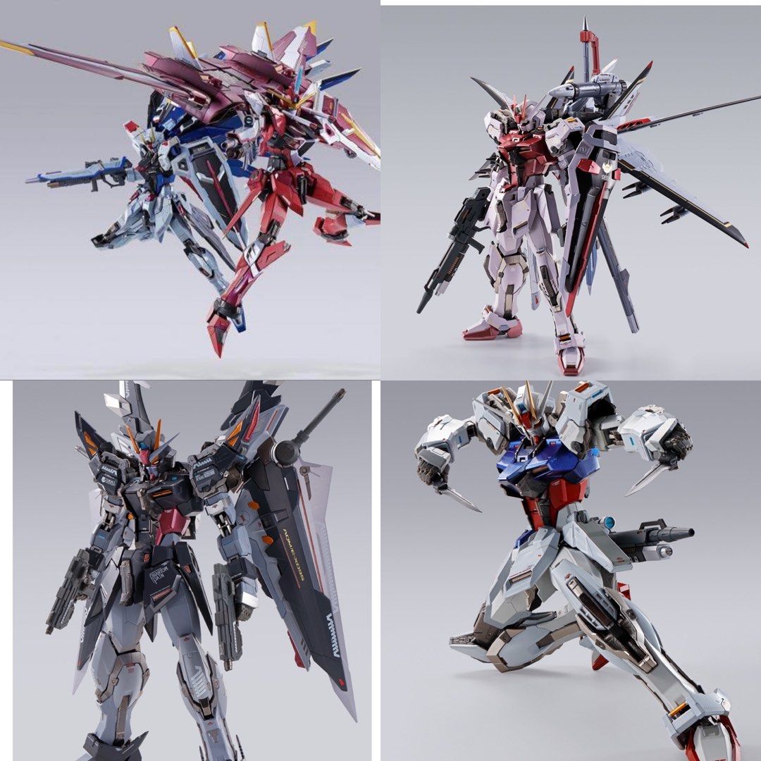 Gundam seed series metal build - justice / strike / strike freedom soul ...