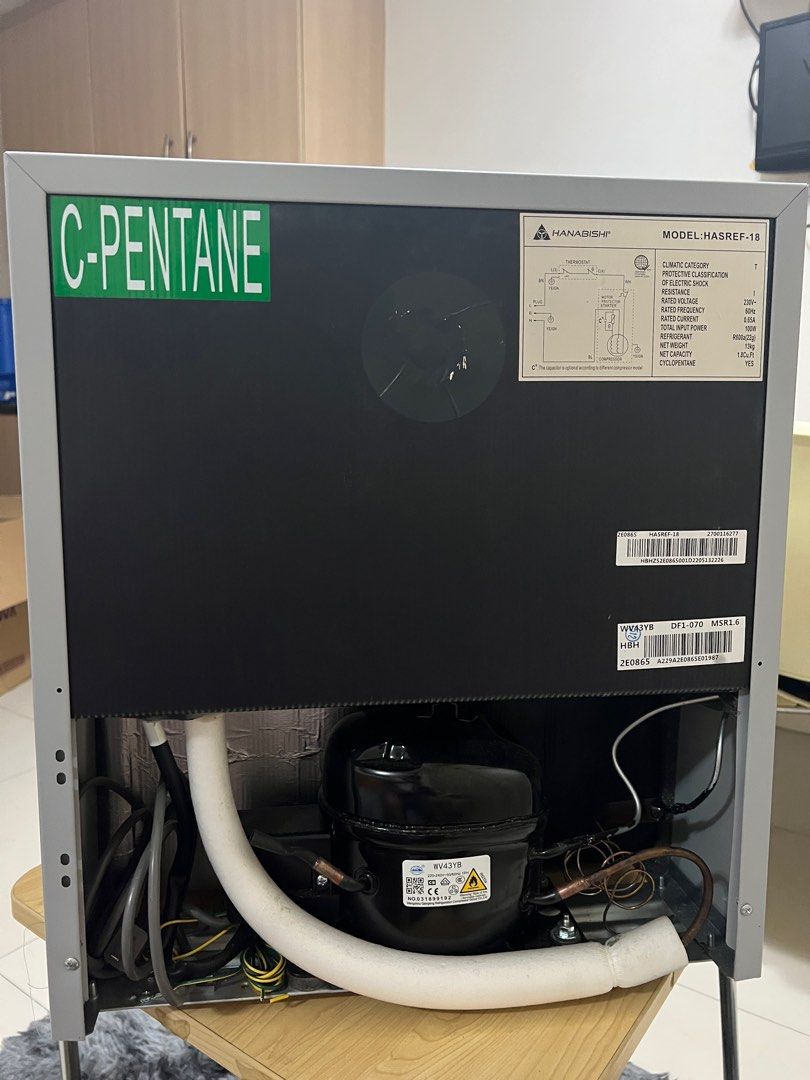 Hanabishi Refrigerator HASREF-18, TV & Home Appliances, Kitchen ...