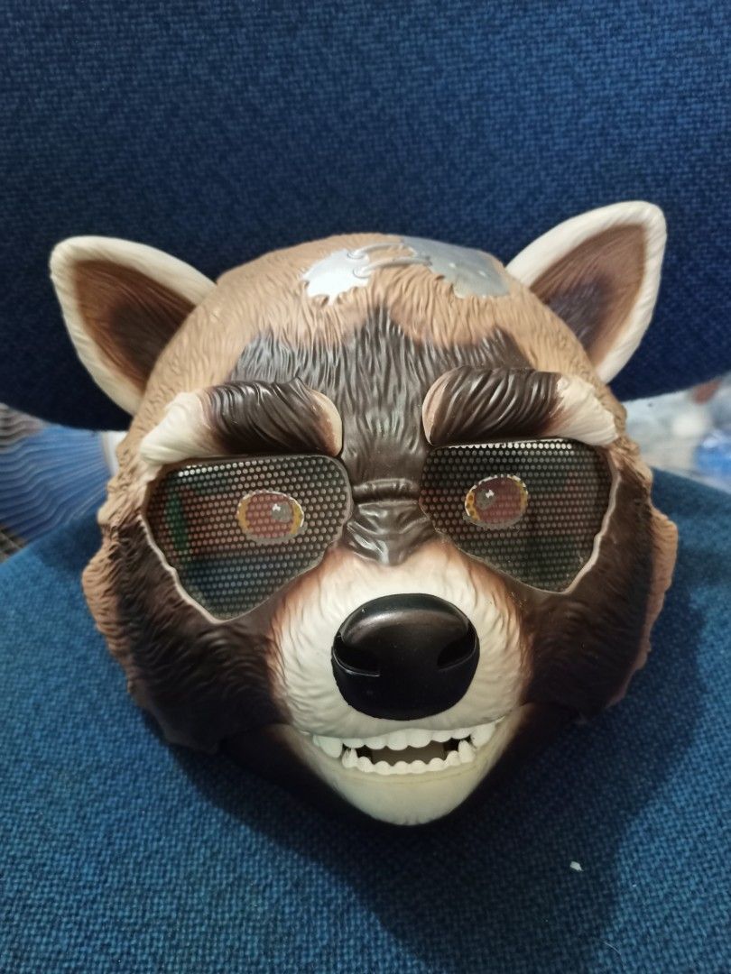 Hasbro marvel guardians of galaxy rocket mask moving mouth ears and eye ...