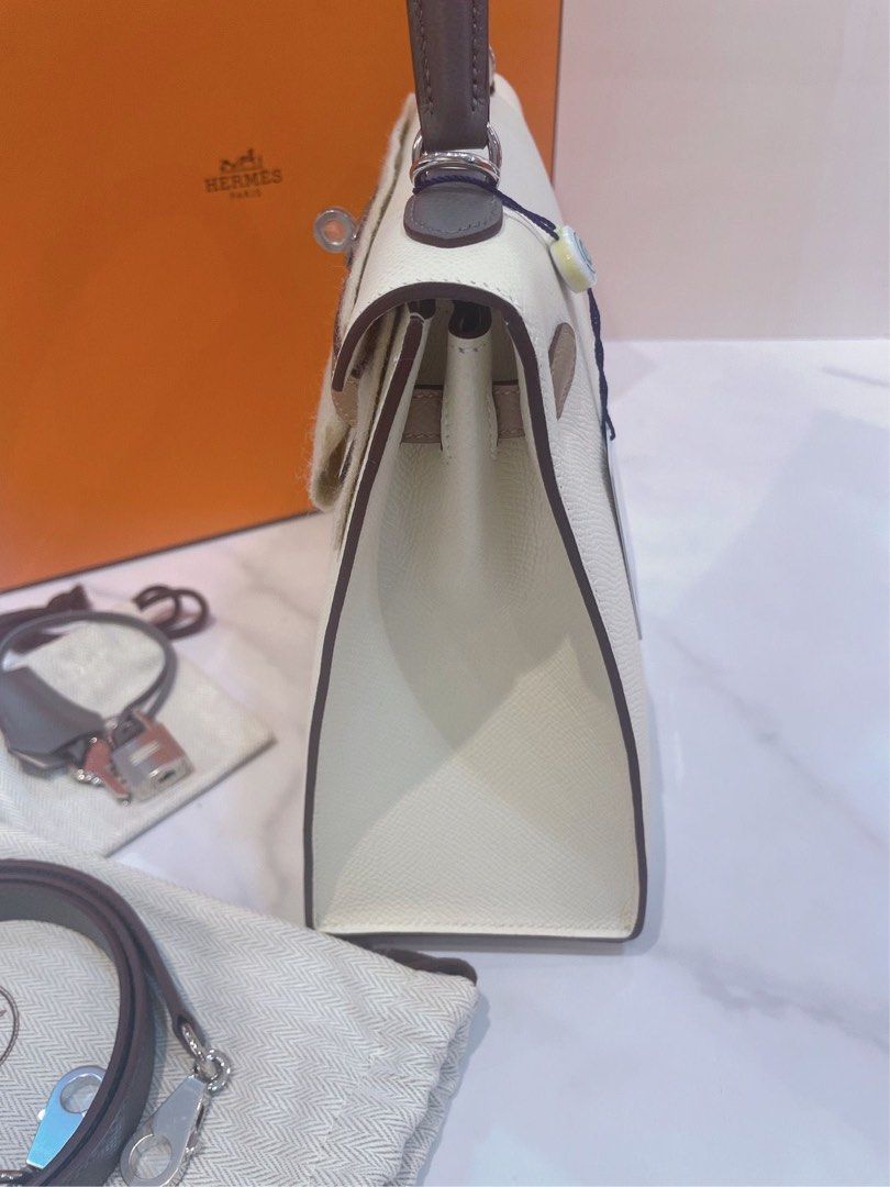 Hermes Kelly 25 Epsom Tricolour, Luxury, Bags & Wallets on Carousell
