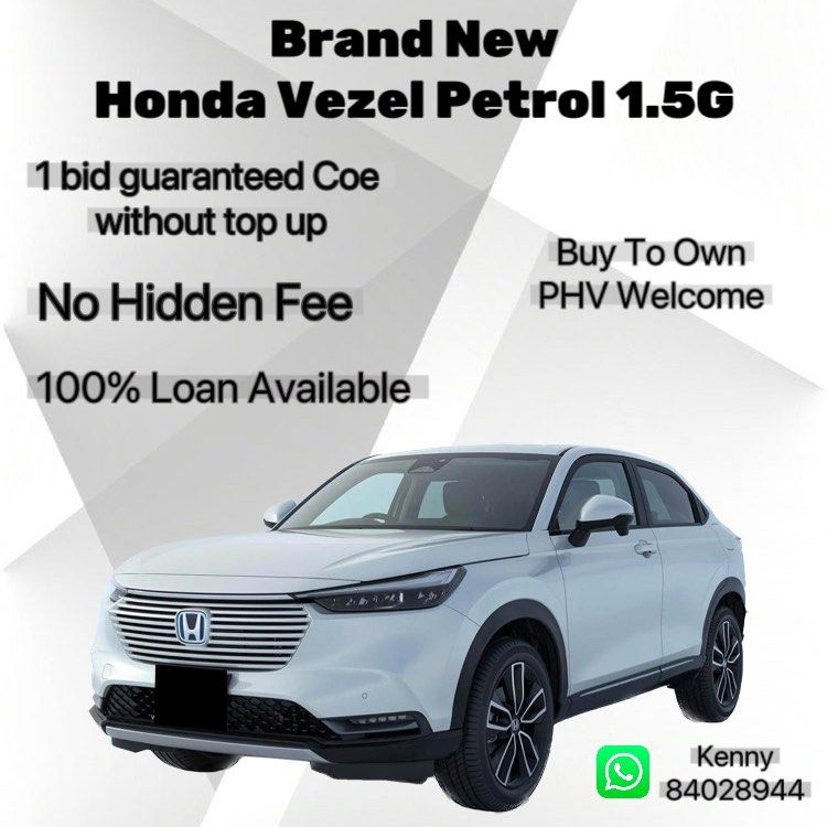 Honda Vezel 1.5G, Cars, Car Rental on Carousell