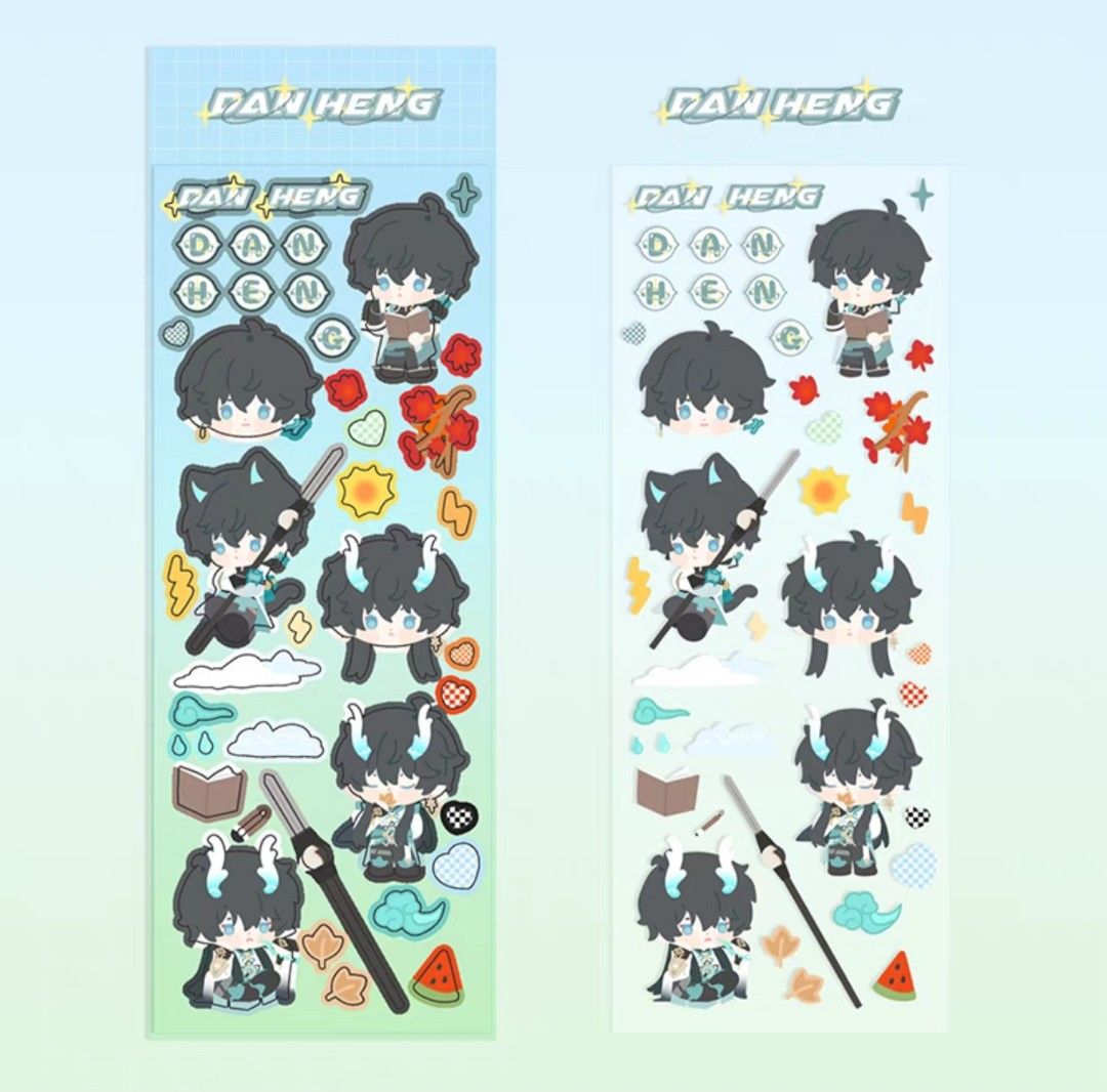 HONKAI STAR RAIL STICKER SHEET PRE-ORDER, Hobbies & Toys, Stationery ...