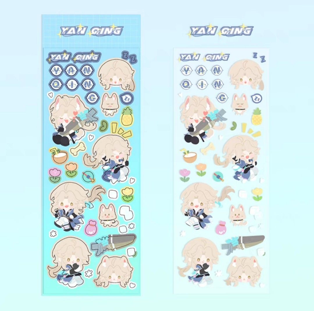 HONKAI STAR RAIL STICKER SHEET PRE-ORDER, Hobbies & Toys, Stationery ...