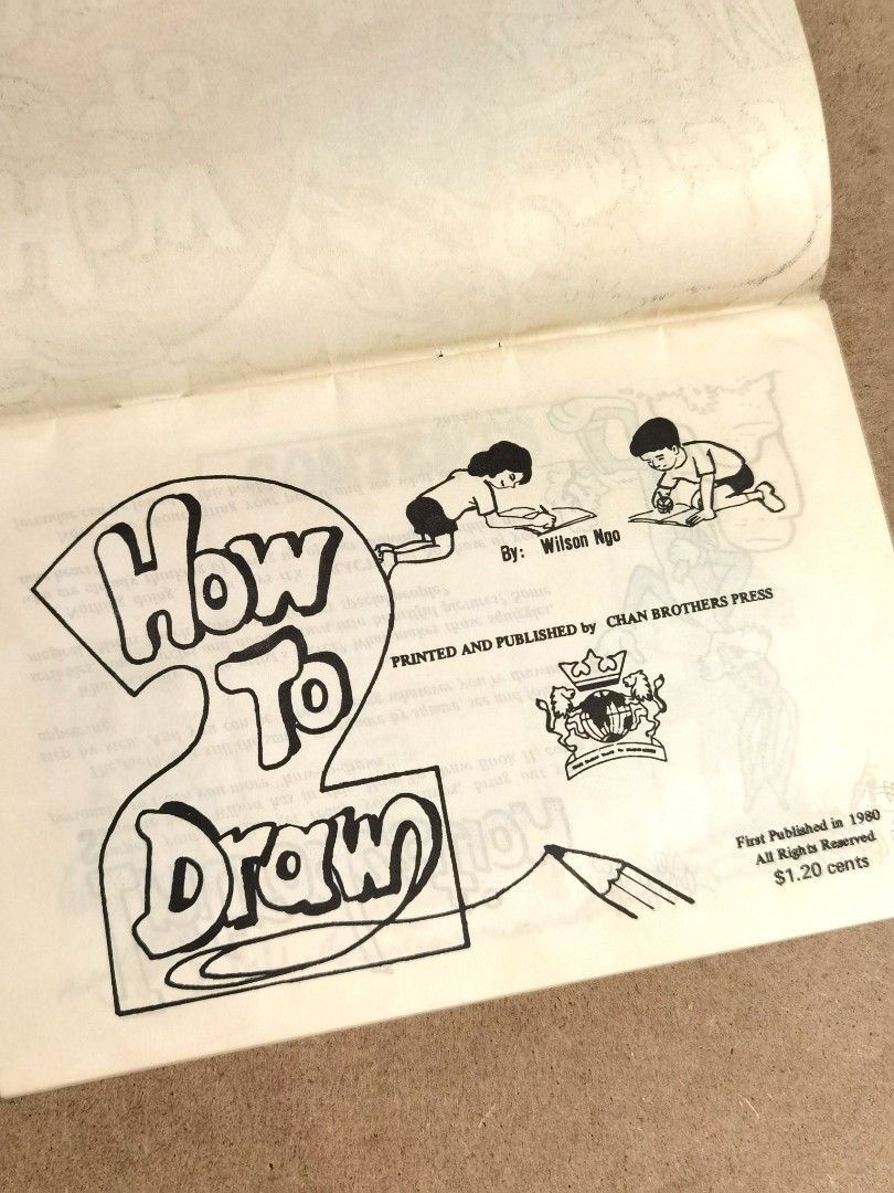 How To Draw Vintage Rare Book Published Year 1980 By Wilson Ngo Chan ...