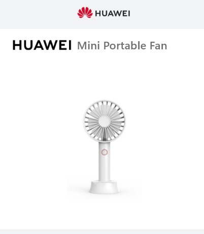 Huawei Rechargeable Portable Mini Fan, Computers & Tech, Parts ...