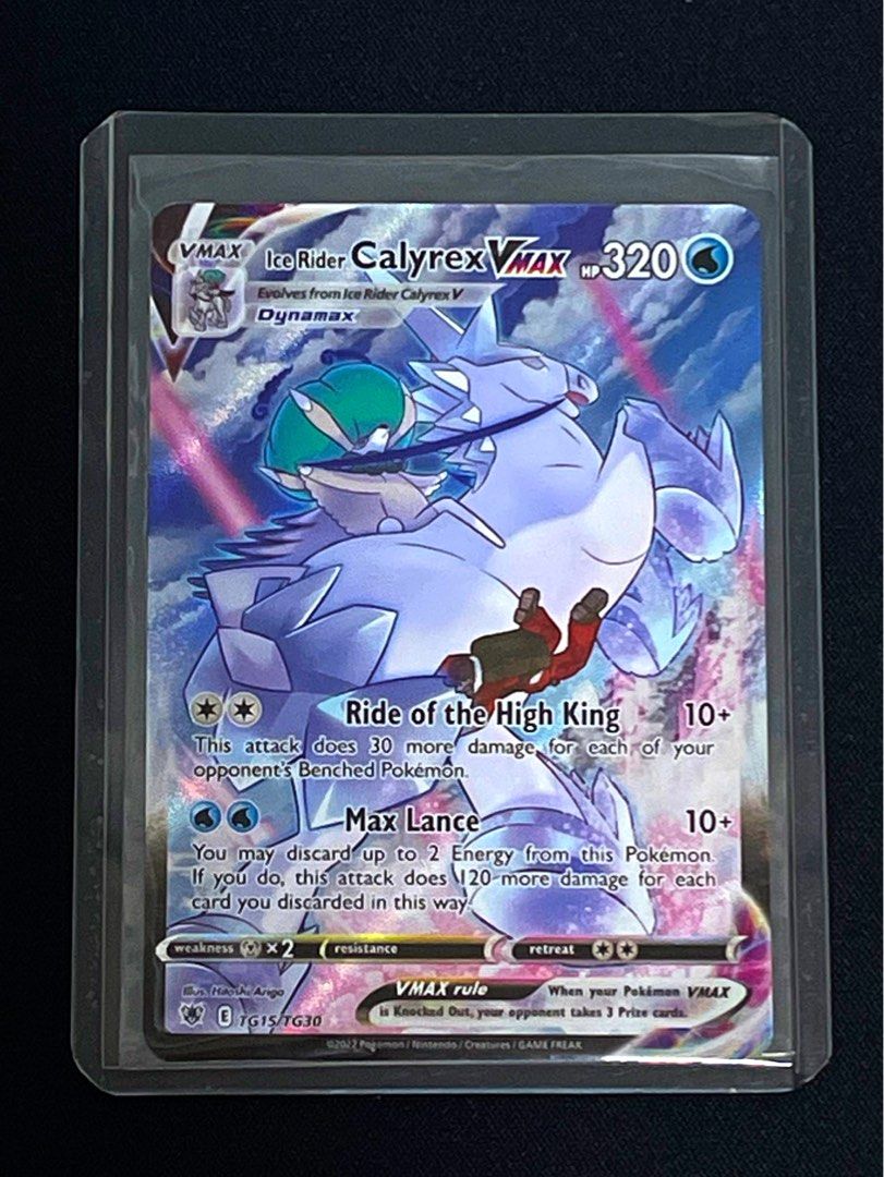 ICE RIDER CALYREX VMAX TG POKEMON TCG ASTRAL RADIANCE, Hobbies & Toys ...