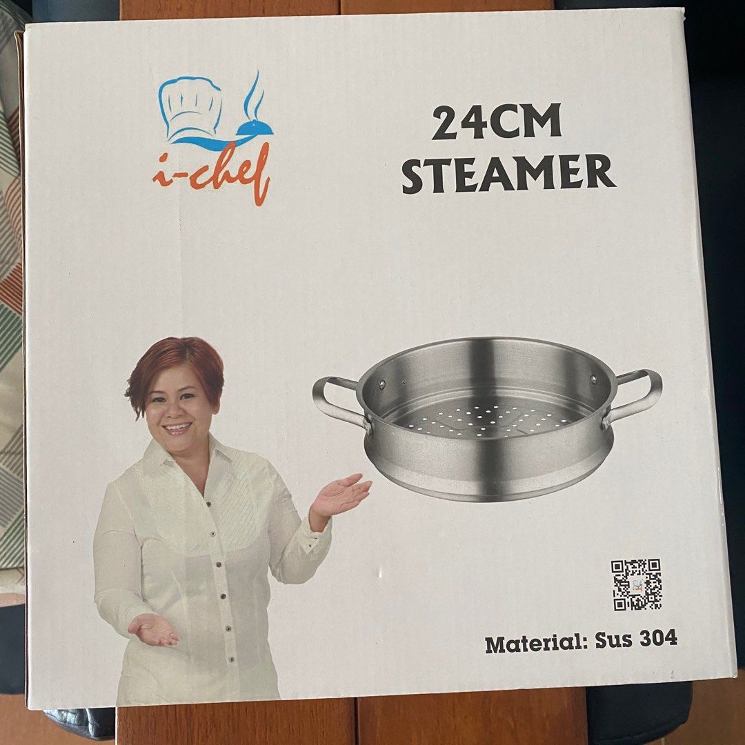 IChef 24cm sauce pot and Steamer., Furniture & Home Living, Kitchenware ...