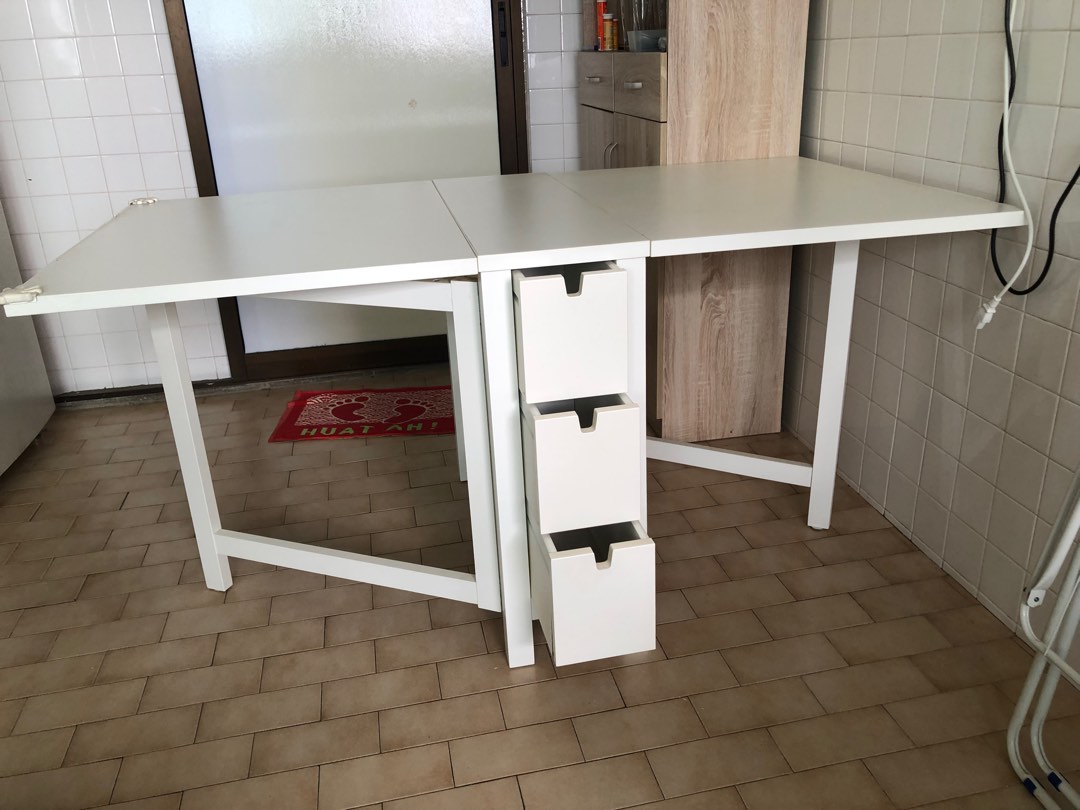 IKEA Foldable Table, Furniture & Home Living, Furniture, Tables & Sets ...