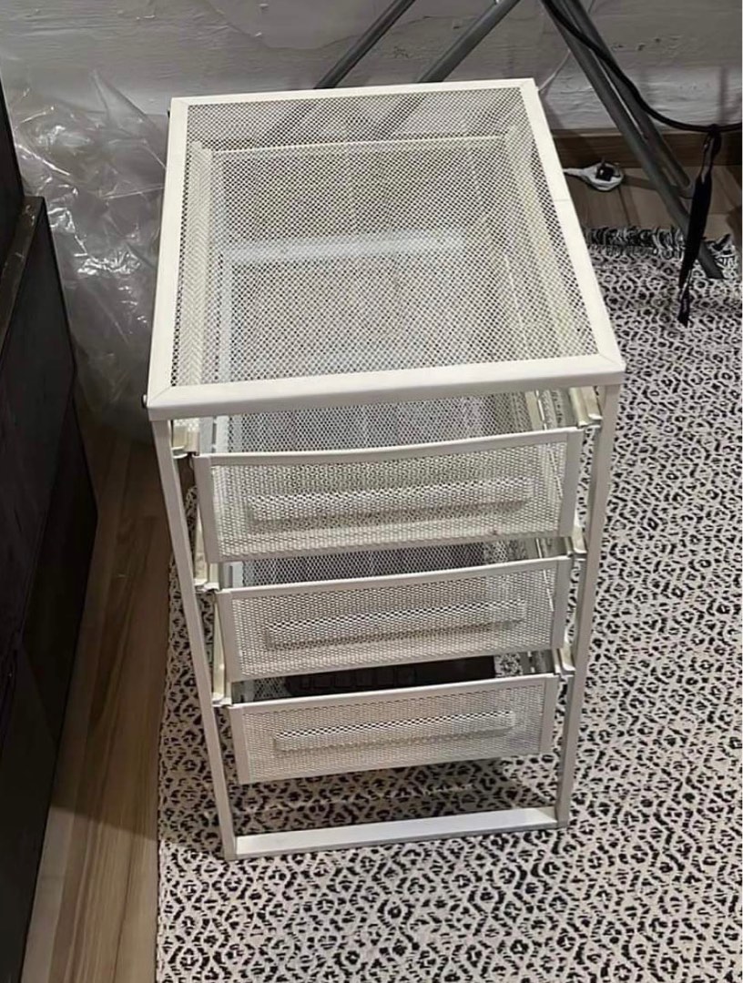 IKEA Steel 3-tier drawer, Furniture & Home Living, Furniture, Shelves ...