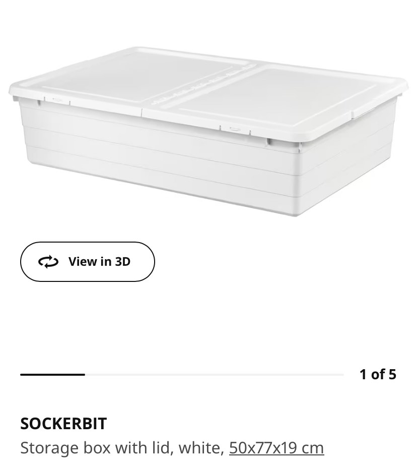 IKEA Storage Box x 2, Furniture & Home Living, Home Improvement ...
