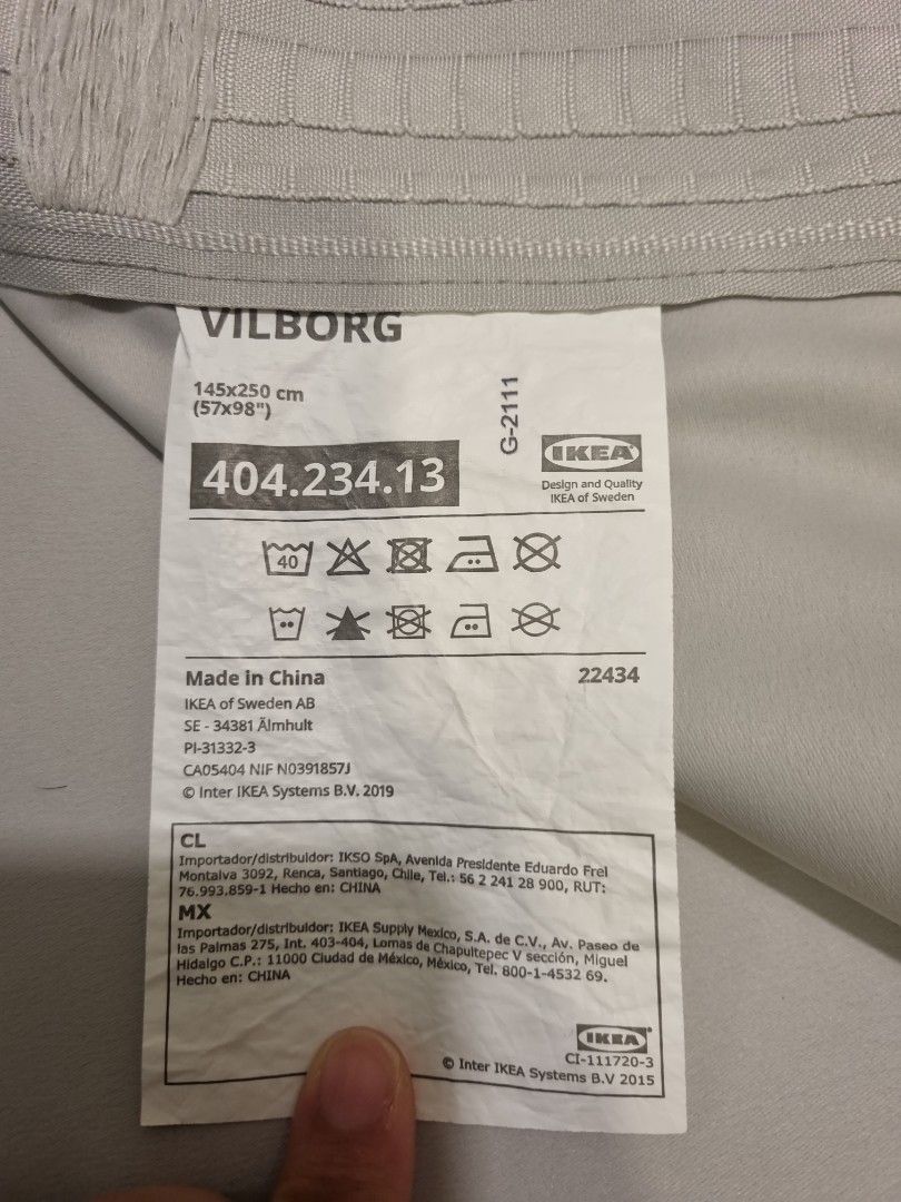 Ikea Vilborg, Furniture & Home Living, Home Decor, Curtains & Blinds on ...