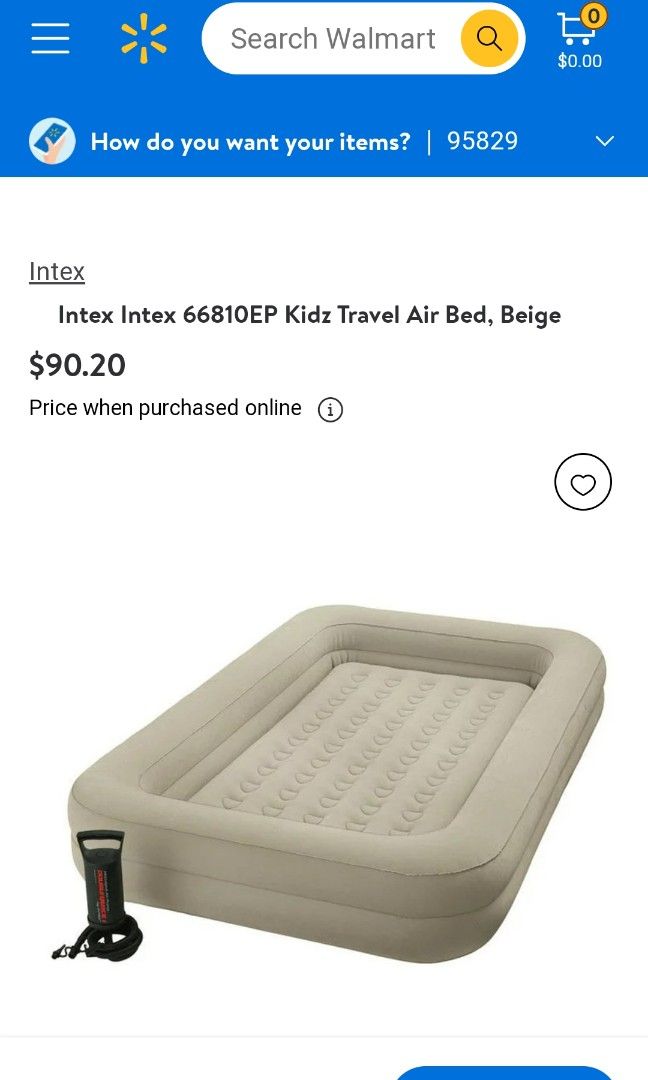 INTEX TRAVEL AIRBED FOR KIDS, Babies & Kids, Baby Nursery & Kids ...