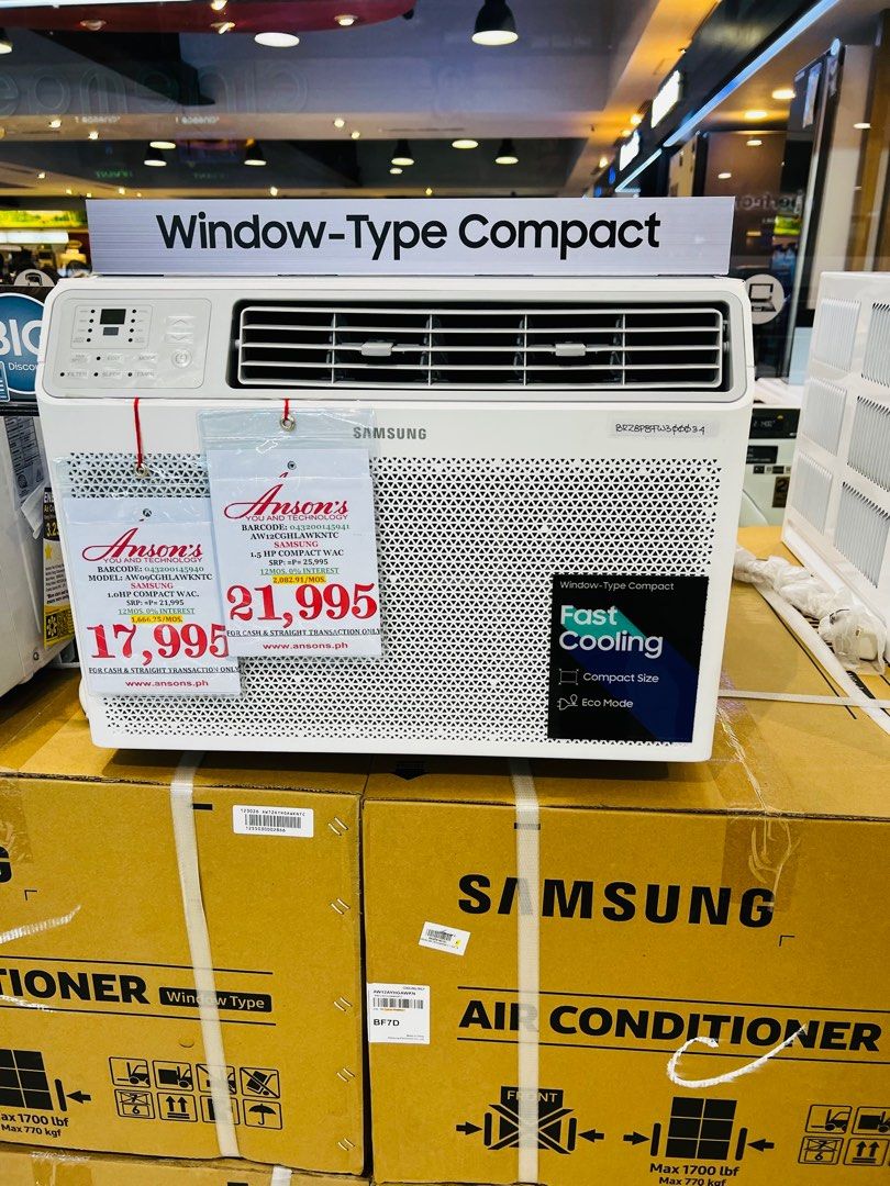 Inverter Samsung Window Type Aircon, TV & Home Appliances, Air ...