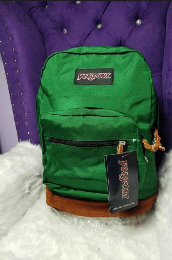 Jansport Large Backpack (Green) on Carousell