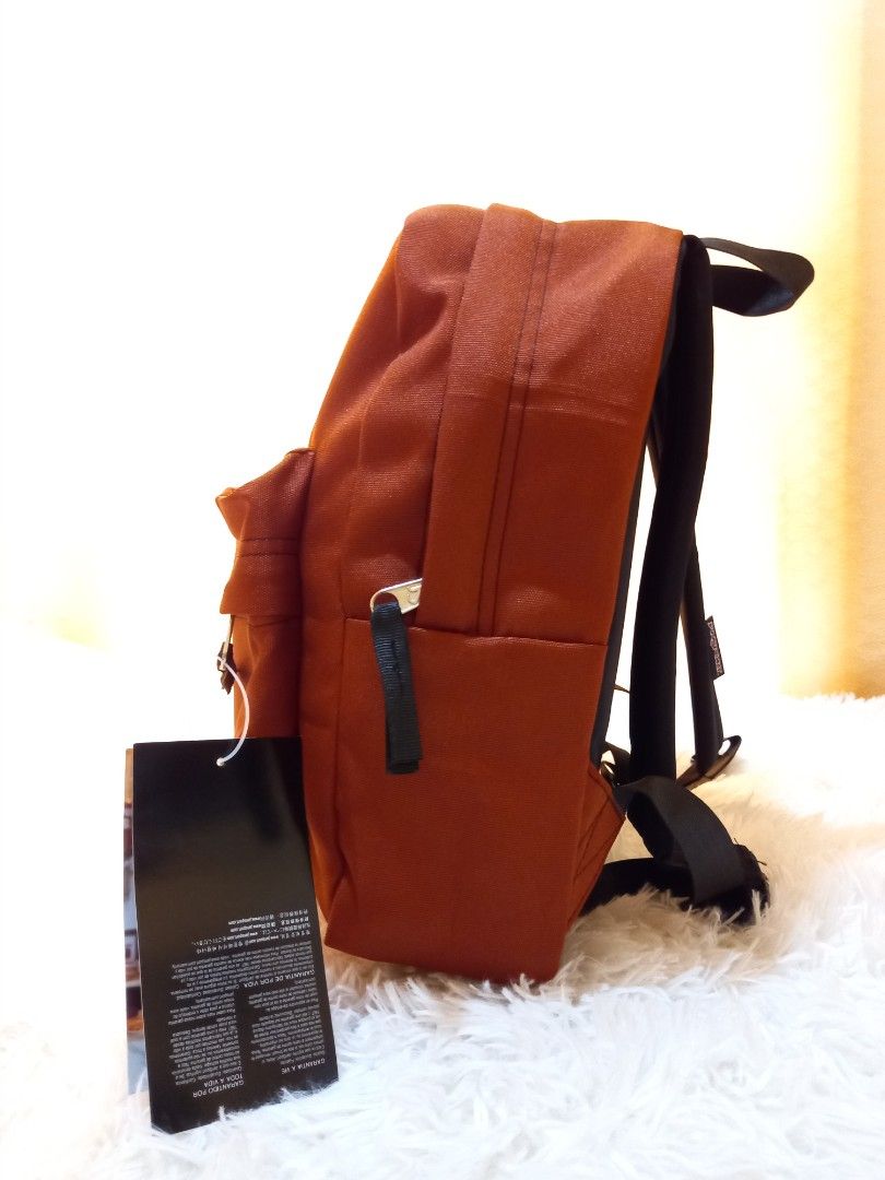Jansport Small Backpack (Rust) on Carousell