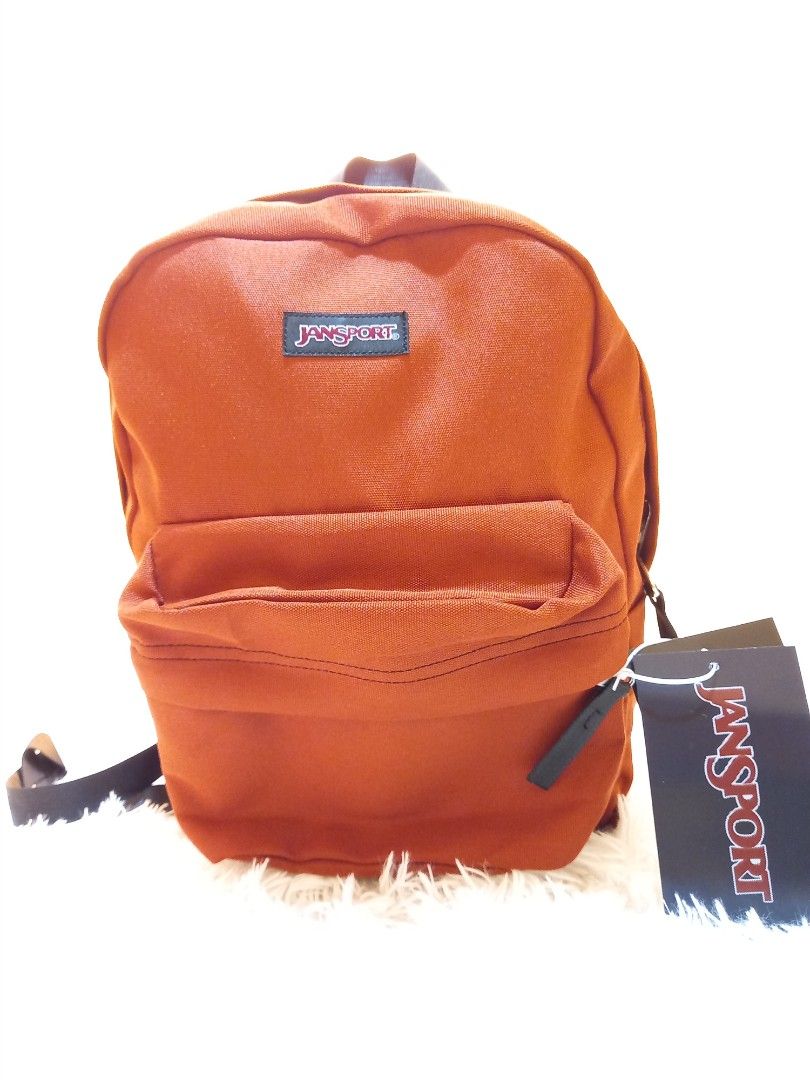 Jansport Small Backpack (Rust) on Carousell
