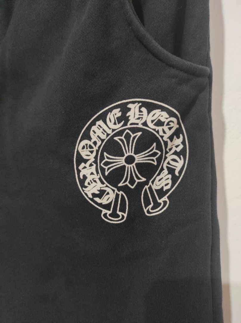 Jogger Chrome Hearts x Ed hardy Cross, Fesyen Pria, Pakaian , Bawahan ...