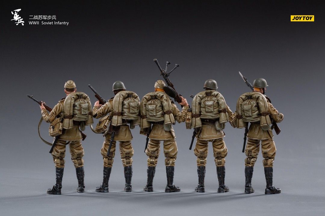 Joy Toy WWII Soviet Union Infantry Troopers With General Purpose ...