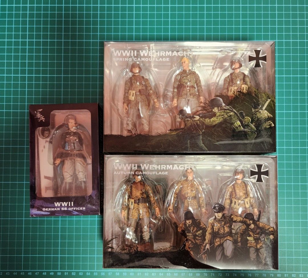 Joytoy WW2 German Infantry & Commander 1/18 7 Figures Set JOY TOY on ...