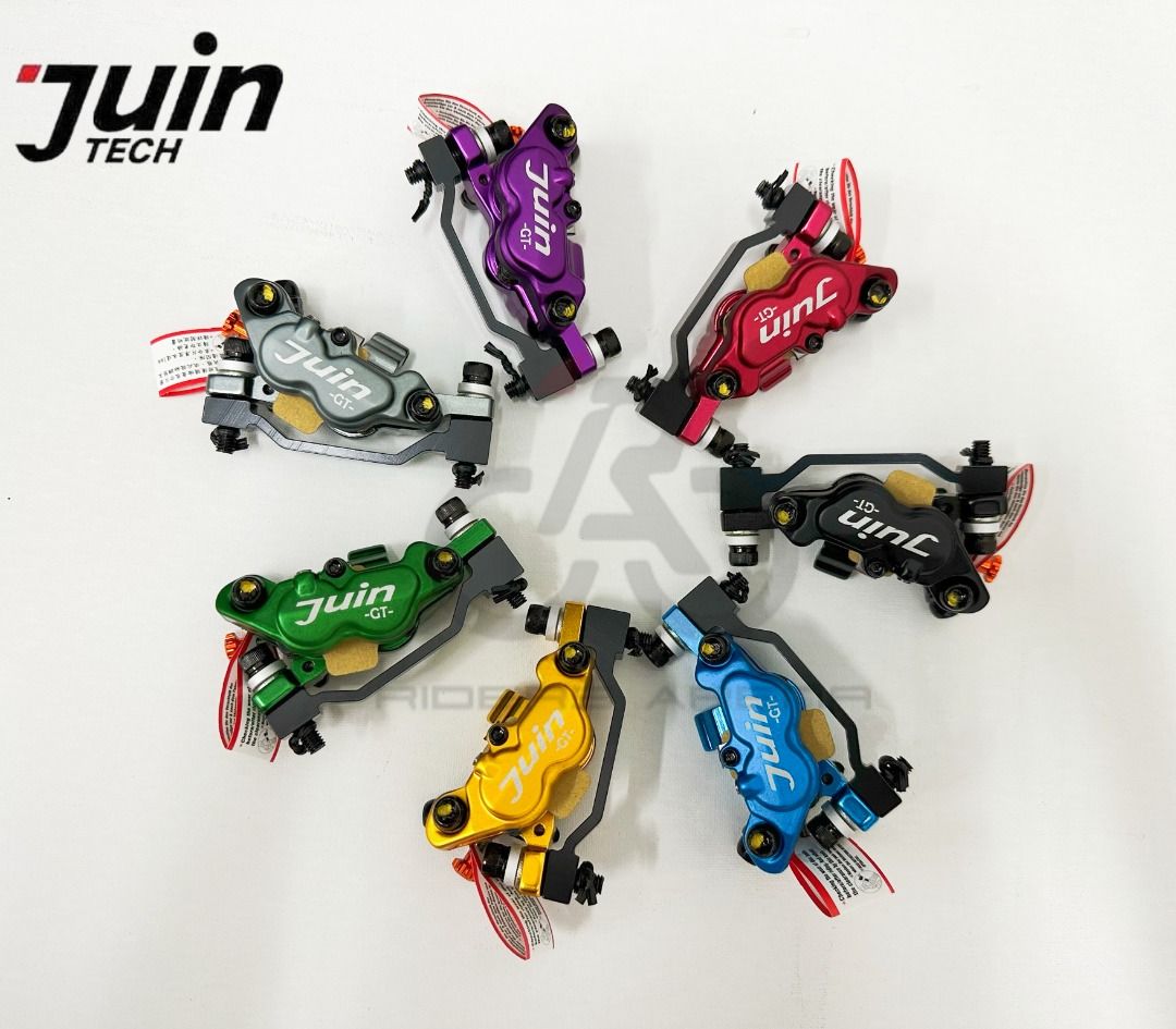 Juin Tech GTP-4 Hybrid Hydraulic Brake Caliper (4 Pistons), Sports ...