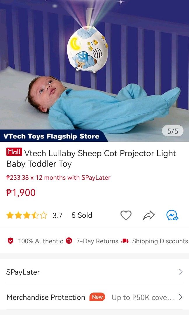 Kai vtech sheep projector light, Babies & Kids, Baby Nursery & Kids ...