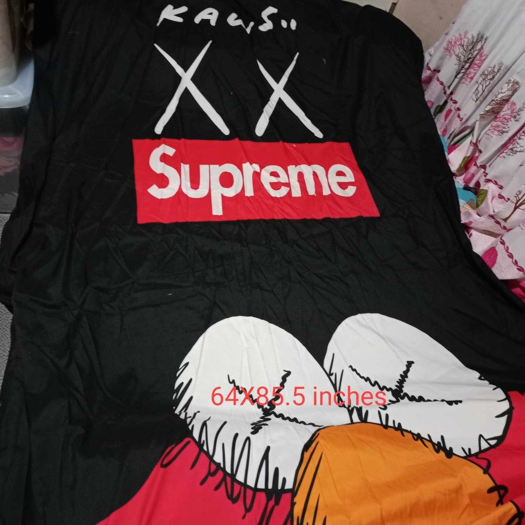 Kaws x supreme flatsheet on Carousell