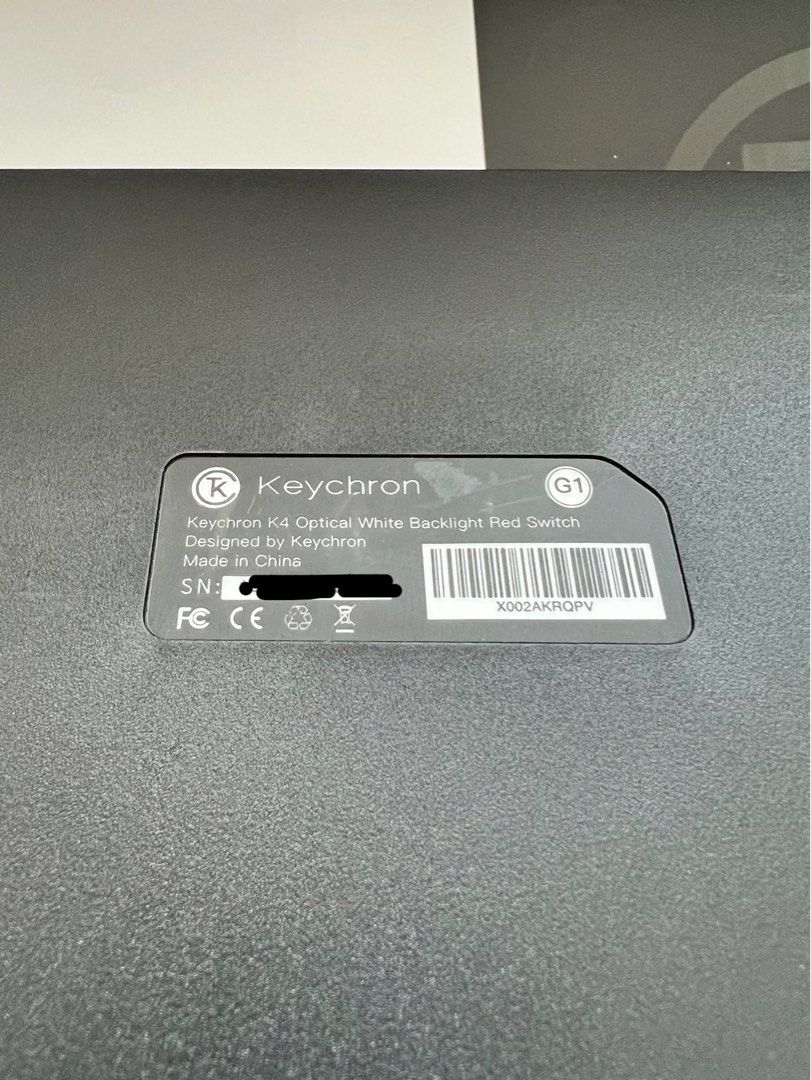 Keychron K4 96% Optical White Backlight Red Switch, Computers & Tech ...