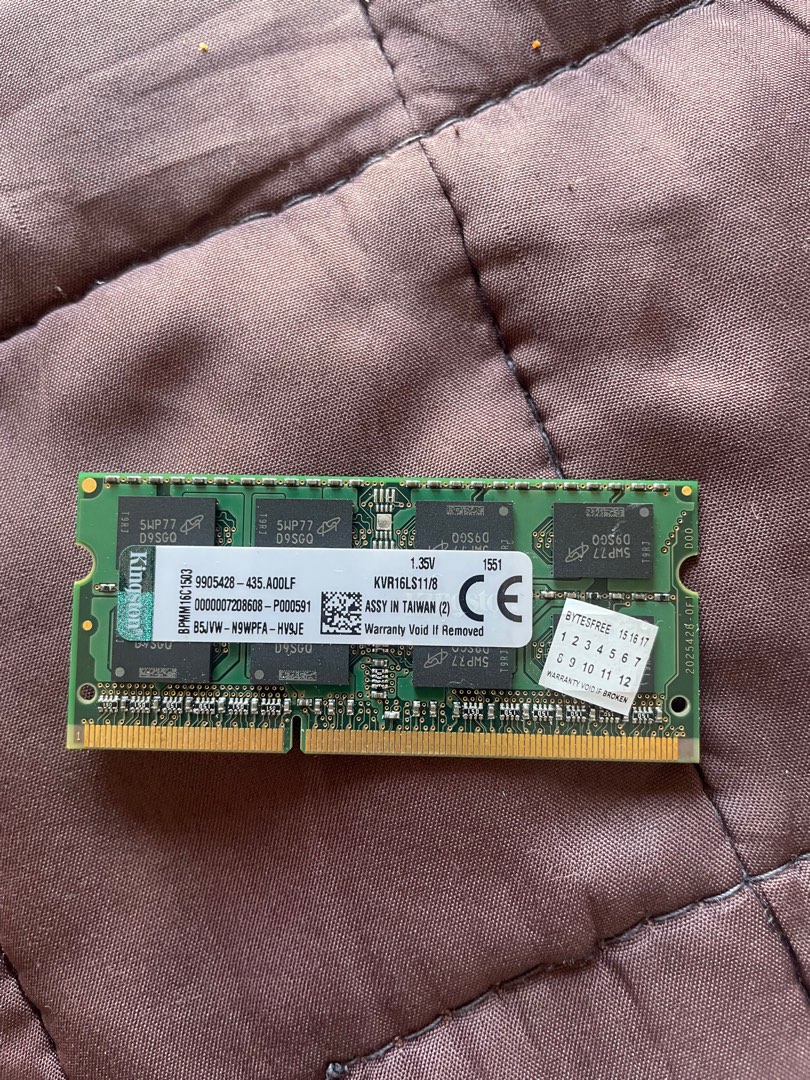 kingston PC3L 12800s 8gb ram memory, Computers & Tech, Parts ...