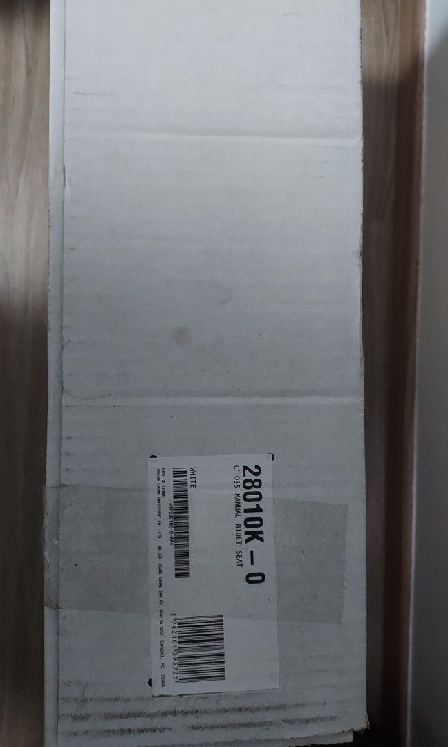 Kohler manual bidet seat cover (28010K-0), Furniture & Home Living ...