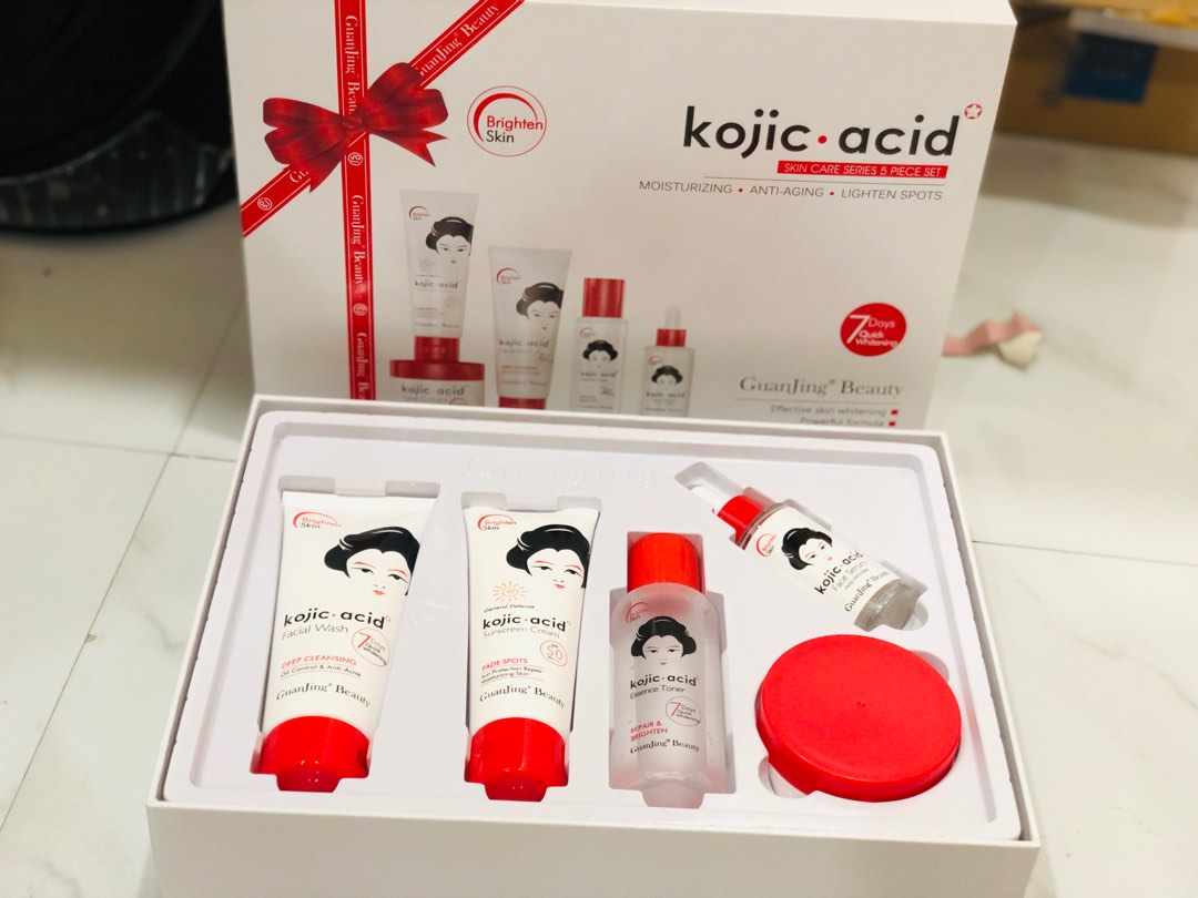 Kojic Acid 5in1 skincare set, Beauty & Personal Care, Face, Face Care ...
