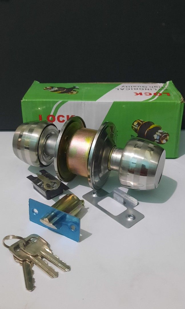 Kunci Pintu Bulat Handle Pintu Kamar Mandi Cylindrical Lock on Carousell