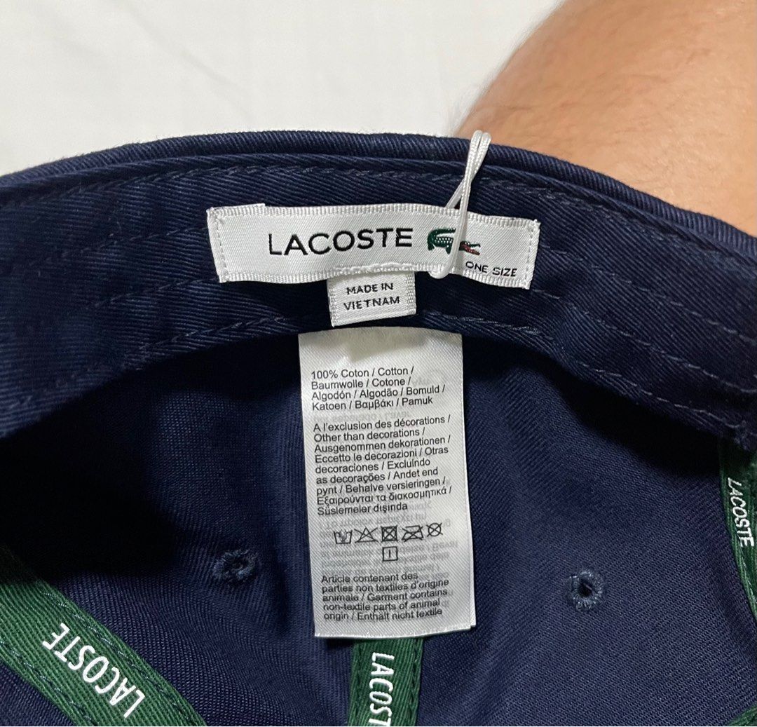 Lacoste big logo cap on Carousell