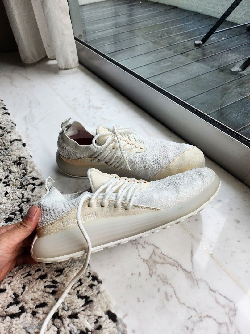 Lane Eight White Mens, Men's Fashion, Footwear, Sneakers on Carousell