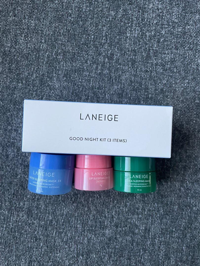 (Expiry 2024)LANEIGE GOOD NIGHT KIT (3 MASK ITEMS), Beauty & Personal ...